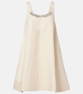 Simone Rocha Robe en coton &agrave; ornement