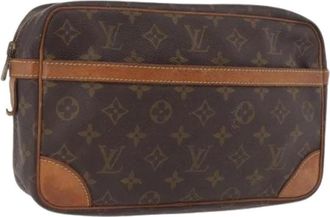 Louis Vuitton Pre-owned Compiegne 28 Pochette - Femme - Pre-owned - Brun - Taille: ONE Size