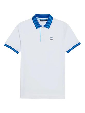 Psycho Bunny polo à logo brodé - Blanc