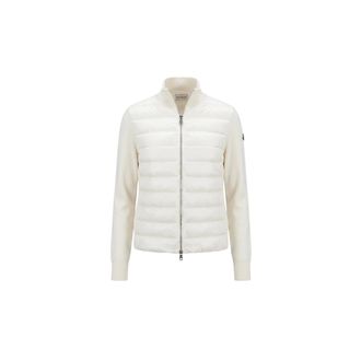 Moncler Femme, Vestes, Blanc, Taille: 38 FR Cardigan Tricot
