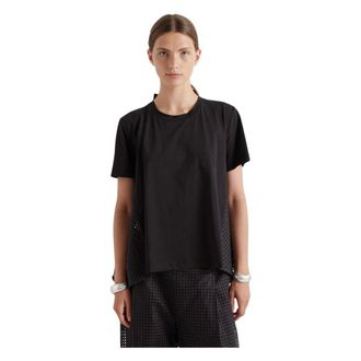 Meimeij Femme, Tops, Noir, Taille: 38 FR T-shirt