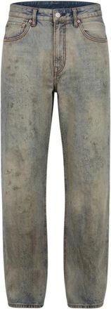 Evisu Homme, Jeans, Bleu, Taille: M EJ Bleached Distressed 5P Jeans