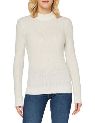 Sparkz Damen Cora Turtleneck Pullover, Raw White, M