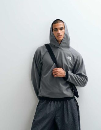 The North Face M Oxara - Fleecejacke in Smoked Pearl mit Kapuze-Grau