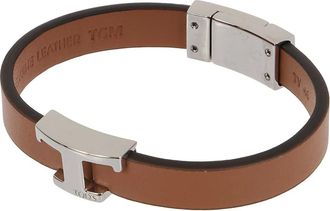 Tod's Homme, Accessoires, Brun, Taille: M Bracelet en cuir T Timeless
