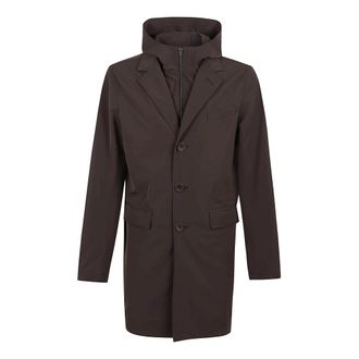 Herno Homme, Manteaux, Brun, Taille: L Manteau en Coton Marron Choix &Eacute;l&eacute;gant