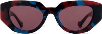 Gucci Sonnenbrille mit Cat-Eye-Gestell - Braun