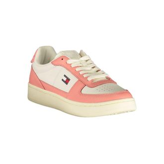 Tommy Hilfiger Colour-Block Leather and Polyurethane Sneaker - White
