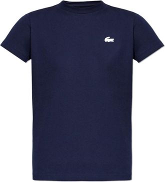 Lacoste Femme, Tops, Bleu, Taille: 36 FR T-shirt Technique en Coton Ultra Dry