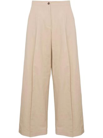 Yves Salomon pantalon à plis marqués - Tons neutres