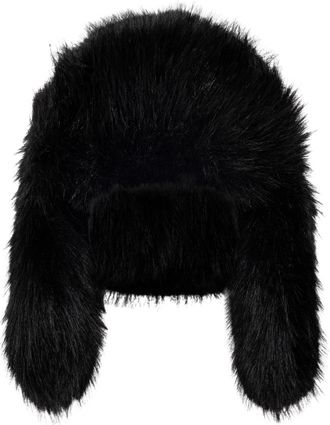 Balenciaga Pelzm&uuml;tze - - Accessories - Damen - Schwarzk - S