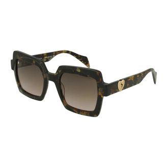 John Richmond Quadratische Sonnenbrille in Schildpattmuster - - Accessories - Herren - Braun - ONE SIZE