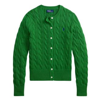Ralph Lauren Femme, Pulls, Vert, Taille: 38 FR Long Sleeve Cardigan
