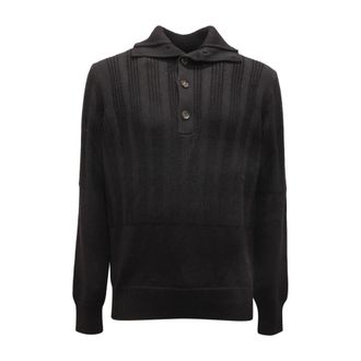 Paolo Pecora Maglione Wool Sweater - - Knitwear - Herren - Schwarzk - M