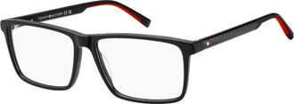 Tommy Hilfiger Brille TH 2198 Gr&ouml;&szlig;e 58-15 mm Schwarz Rot/Eye size: 58 - Bridge size: 15