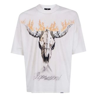 Represent Represent, Homme, Tops, Blanc, Taille: M British Cowboys T-Shirt