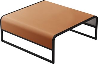 Generic Couchtisch 2-teiliges Set, Italienischer Minimalistischer Quadratischer Teetisch Aus Leder, Kostenlose Erweiterung, Einfache Größenänderung der Tischp