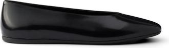Prada Brushed Leather Ballerinas