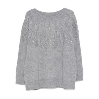 Marina Rinaldi Femme, Pulls, Gris, Taille: 38 FR Maille ras du cou