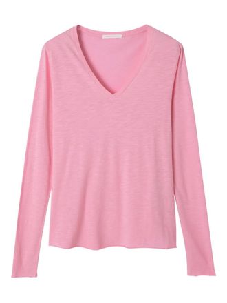 American Vintage t-shirt Jacksonville &agrave; col v - Rose