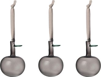 iittala Glasapfel Iittala aus Mundgeblasenes glas, Farbe: Grau, Ma&szlig;e: 11x27,6x8,4 cm, 1073971