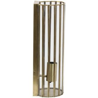 Light & Living Wandleuchte - Stroeby - bronze - glas metall - - Light&living