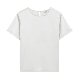 Max Mara Gilbert Kurzarm-Weboberteil - - Blouses & Shirts - Damen - Wei&szlig; - XL