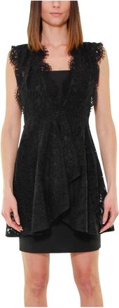 Liu Jo Femme, Robes, Noir, Taille: 38 FR Robes Midi