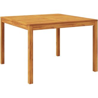 vidaXL Vidaxl - Table &agrave; manger de jardin 4 places en bois dacacia massif - Dimensions 110x110x75 cm - Finition &agrave; lhuile pour ext&eacute;rieur