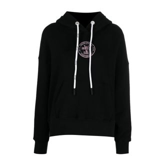 Palm Angels College Logo-Print Hoodie - - Sweatshirts & Hoodies - Damen - Schwarzk - S