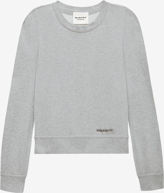 Isabel Marant Sweatshirt Prissa À Logo - Femme - Gris - Taille 34 - Marant Étoile