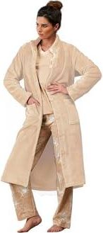 Christian Cane Robe DE Chambre Beige Jacinthe