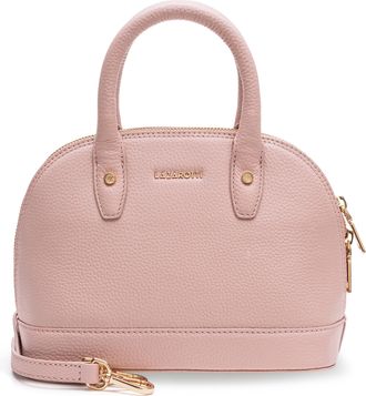 Lazarotti Bologna Leder Handtasche Damen | mit Henkel & abnehmbaren Tragegurt | mittelgroße Henkeltasche 24 cm