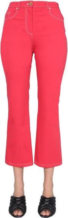 Moschino Femme, Pantalons, Rouge, Taille: 36 FR Cropped Flare Pants