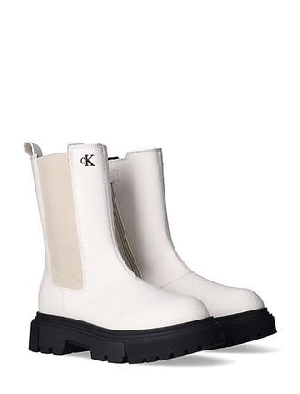 Calvin Klein Kinder-chelsea-boots Mit Praktischem Rei&szlig;verschluss - Ivory - M&auml;dchen - 32