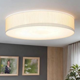 Licht-Erlebnisse Deckenlampe Wei&szlig; 7-flmg SELINA Wohnzimmer Leuchte