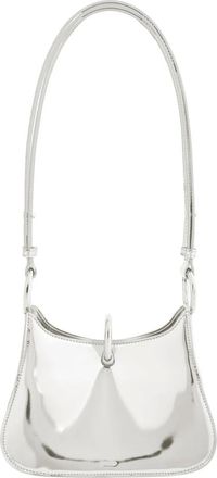 Paco Rabanne Femme, Sacs, Gris, Taille: ONE Size Sac en Cuir Petit Anneau Argent