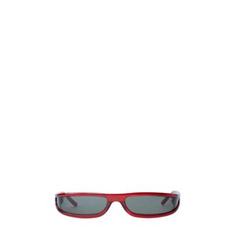 Rick Owens Homme, Accessoires, Rouge, Taille: ONE Size Lunettes de soleil Fog
