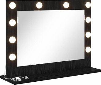 vidaXL Vidaxl - Kosmetikspiegel mit Spiegel Schwarze Eiche 60 x 45 x 18 cm