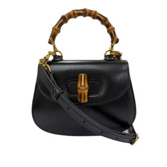 Gucci Pre-owned Bamboo Handle Satchel - - Pre-owned - Damen - Schwarzk - ONE SIZE