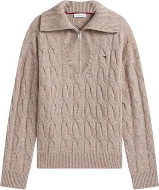 Tommy Hilfiger Pull col zipp&eacute; en laine
