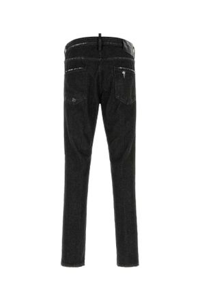 Dsquared2 Mens Teddy Jeans Black Cotton