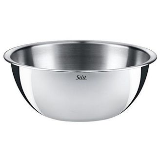 Silit Küchenschüssel 16 cm, Edelstahl, multifunktional als Rührschüssel Salatschüssel Servierschüssel, stapelbar