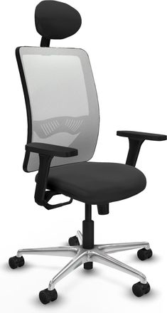 Piqueras y Crespo Schreibtischstuhl, verstellbare Armlehne, h&ouml;henverstellbare Lendenwirbelst&uuml;tze und festes Kopfteil, ausgestattet mit Sincro 3 Positionen und Schneides