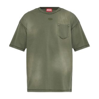 Diesel T-Pock T-Shirt - Homme - Tops - Vert - Taille: S