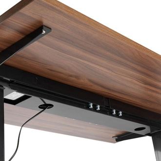 Beliani Beliani - Goulotte Passe Câbles pour Bureau Électrique ajustable en Métal Noir Tracie