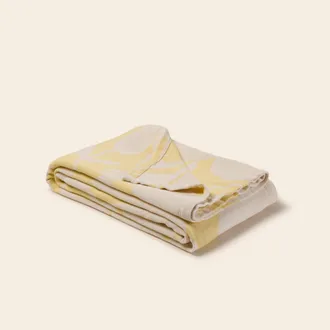 Madura Couvre-Lit Flauria Ivoire et jaune pastel - VERT