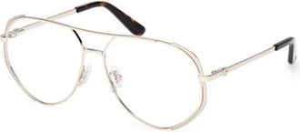 Guess Femme, Accessoires, Jaune, Taille: 57 MM Aviator Optical Frame