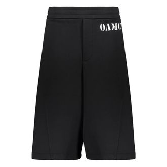 OAMC Baumwoll-Bermuda-Shorts Elastischer Kordelzugbund - - Shorts - Herren - Schwarzk - XL