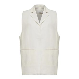 Co Oversized &Auml;rmellose Weste - - Jackets - Damen - Beige - S